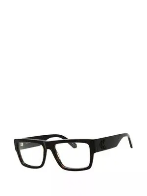 Calvin Klein Tortoiseshell-effect Rectangle-frame Glasses
