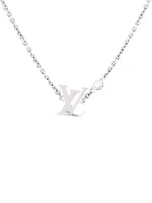 LOUIS VUITTON Idylle Blossom Pendant 18k White Gold With Diamond Necklace - Silver