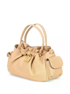 Ermanno Scervino Padlock-detail Ruched Tote Bag
