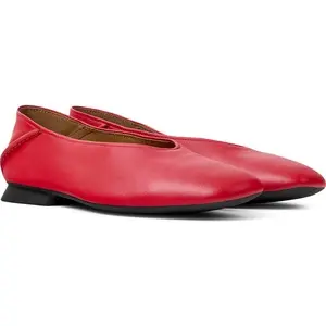 Camper Casi Myra Leather Flat Bright Red