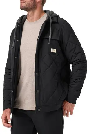 Travis Mathew Grey Wave 2.0 Performance Quilted Jacket