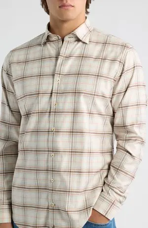 Johnnie-o Palisades Plaid Stretch Cotton Shirt