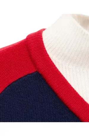 Mango Contrast Wool Blend Sweater