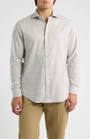 Johnnie-o Bayview Pane Long Sleeve Button Down Shirt