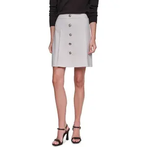 Karl Lagerfeld Paris Button Detail Skirt Birch