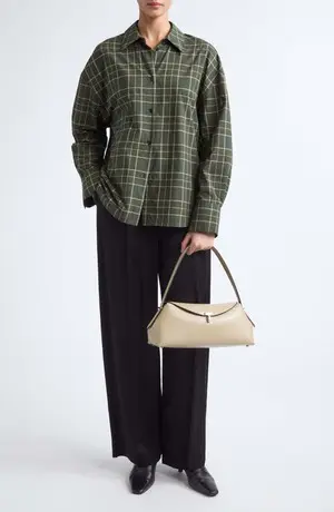 TOTEME Boxy Long Sleeve Button Down Shirt
