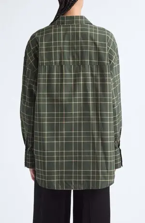 TOTEME Boxy Long Sleeve Button Down Shirt