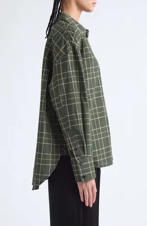 TOTEME Boxy Long Sleeve Button Down Shirt