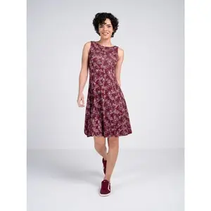 KETTLEWELL Printed Sleeveless Fit Flare Dress Winter Paisley