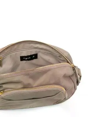 AGNES B. Logo-plaque Crossbody Bag