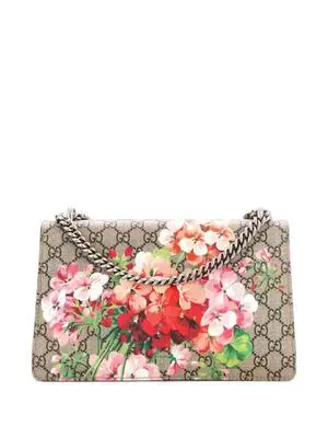 Gucci Dionysus Bag Blooms Print Gg Coated Canvas Small Shoulder Bag