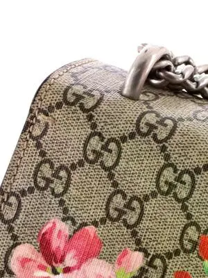 Gucci Dionysus Bag Blooms Print Gg Coated Canvas Small Shoulder Bag