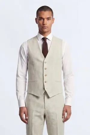 TWISTED TAILOR Beckford Slim Fit Check Waistcoat