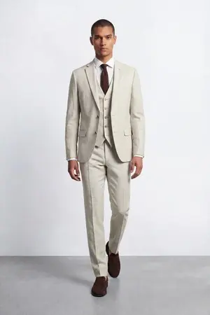 TWISTED TAILOR Beckford Slim Fit Check Waistcoat