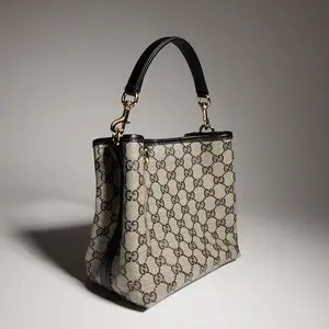 Gucci Gg Emblem Mini Bucket Bag Original Gg Fabric
