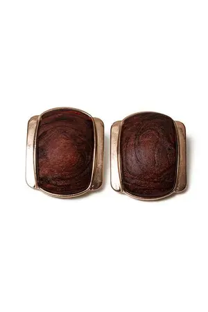 JLUXLABEL Giovanna Earrings - Brown