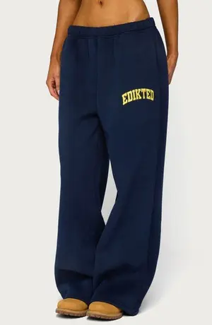 EDIKTED Crush Wide Leg Sweatpants