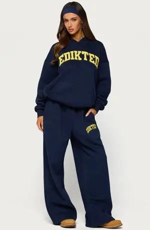 EDIKTED Crush Wide Leg Sweatpants