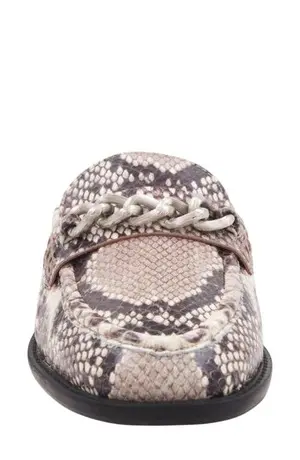 Andre Assous X Bre Tiesi Ruby Loafer Mule - Python Leather