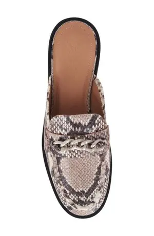 Andre Assous X Bre Tiesi Ruby Loafer Mule - Python Leather