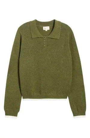 A.REN Charlene Tipped Sweater Polo