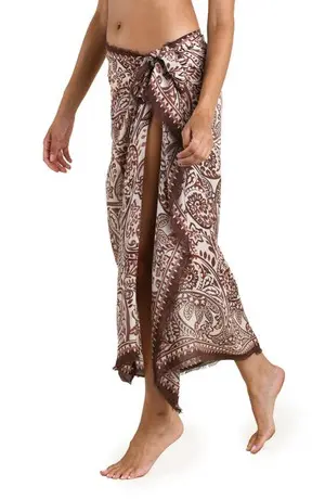 La Blanca Painted Paisley Cang Print Cover-up Pareo