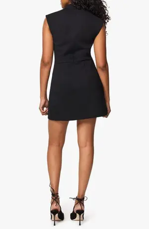 Habitual Mock Neck Sleeveless Dress With Hardware