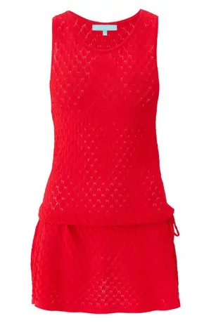 Melissa Odabash Ambra Crochet Minidress Cover-up