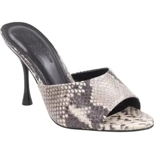 Andre Assous X Bre Tiesi Eve Slide Sandal - Python Leather