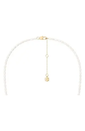 Fossil Harlow Pav Rondelle Imitation Pearl Necklace