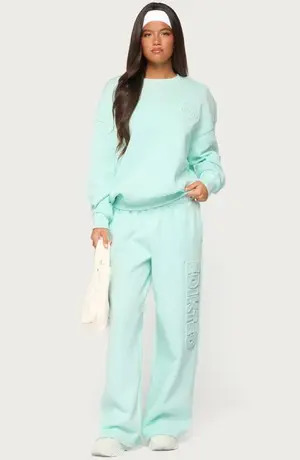 EDIKTED Alysa Wide Leg Sweatpants