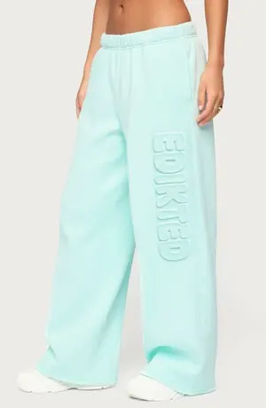 EDIKTED Alysa Wide Leg Sweatpants