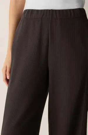 Eileen Fisher Waffle Ankle Jogger Pants