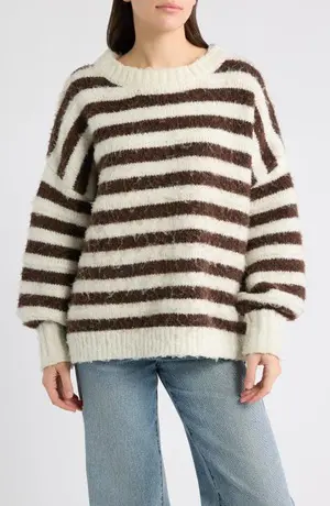 A.REN Hartford Striped Crewneck Sweater