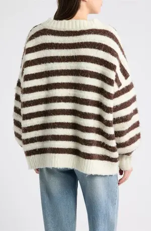 A.REN Hartford Striped Crewneck Sweater