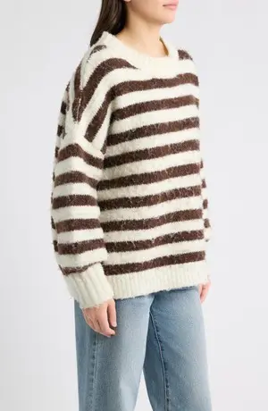 A.REN Hartford Striped Crewneck Sweater