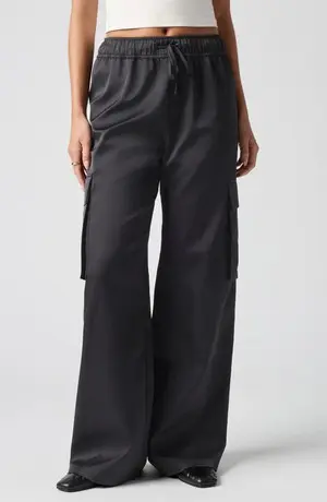 FLORENCE BY MILLS Satin Cargo Pants