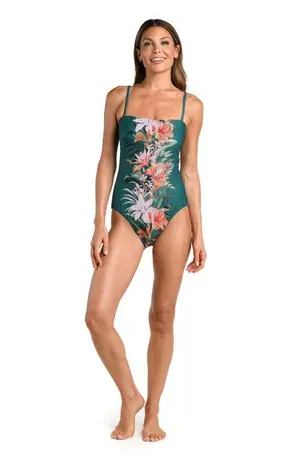 La Blanca Courtyard Band One-piece Swimsuit