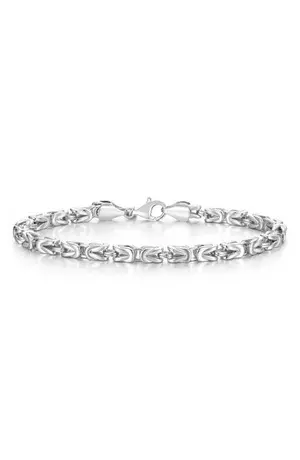 Lafonn Classic Zaria Byzantine Chain Bracelet - Silver