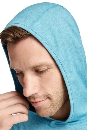 JOCKEY Everactive Lightweight Performance Hoodie - Misty Blue