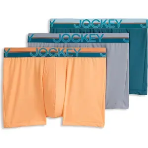 JOCKEY Infinite Cool Microfiber Stretch 3.5" Trunk3 Pack - Melon Mist