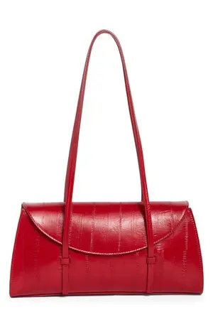 REFORMATION Elena Leather Shoulder Bag - Ladybug Eel
