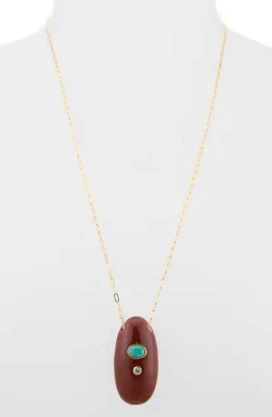 LIZZIE FORTUNATO La Paz Pendant Necklace