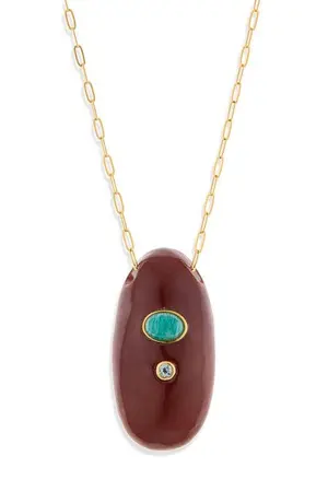 LIZZIE FORTUNATO La Paz Pendant Necklace