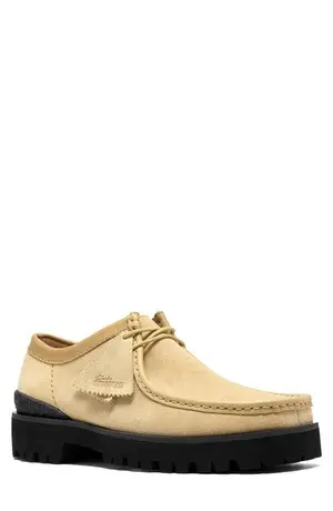 Clarks Walla Yukoner Moc Toe Lace Up - Maple Combi Sde