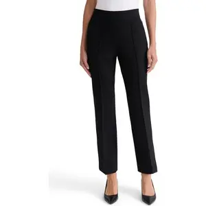 KASPER Straight Leg Bootcut Pants - Black