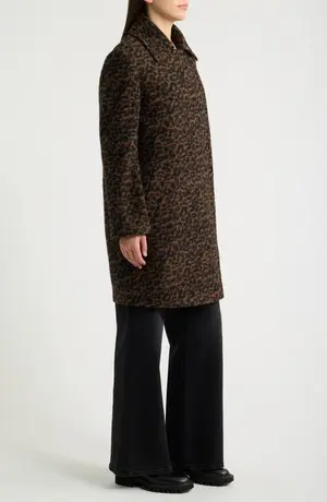 Bernardo Animal Print Coat
