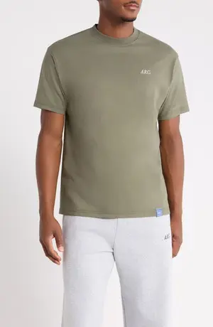 A.R.C. ACTIVE RECREATION COMFORT Standard Logo Cotton T-shirt - Green