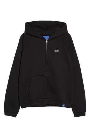 A.R.C. ACTIVE RECREATION COMFORT Standard Fleece Zip Hoodie - Black