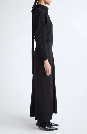 TOTEME Slouch Waist Scarf Maxi Dress